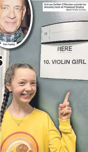 Student Delilah makes debut on big screen in film with famous stars ...