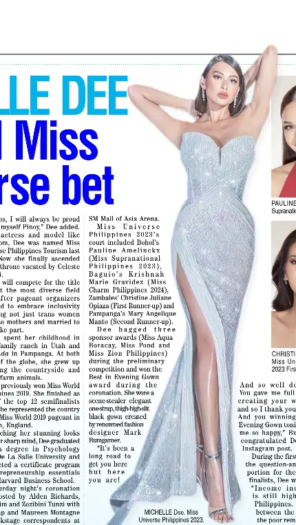 Michelle Dee is Phl Miss Universe bet - PressReader