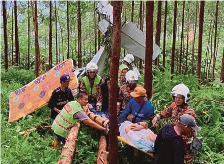 Dua cedera pesawat ringan terhempas di ladang getah - PressReader