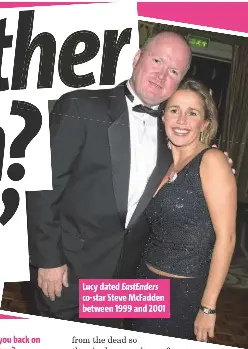 Lucy Benjamin: ‘Another Eastenders return? You never know!’ - PressReader