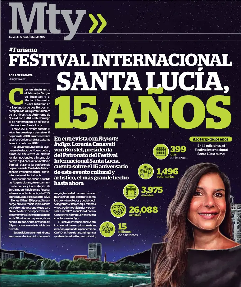 FESTIVAL Internacio­nal Santa Lucía, 15 años - PressReader