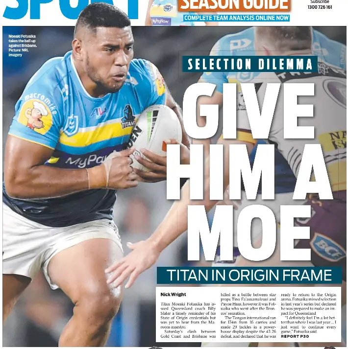 GIVE HIM A MOE - PressReader