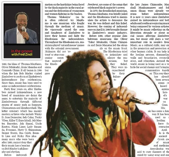 Musicians' role in society since 1980 - PressReader