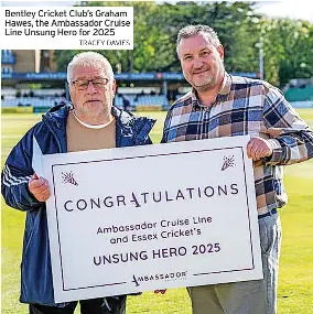 Club stalwart cruises to Unsung Hero award title - PressReader
