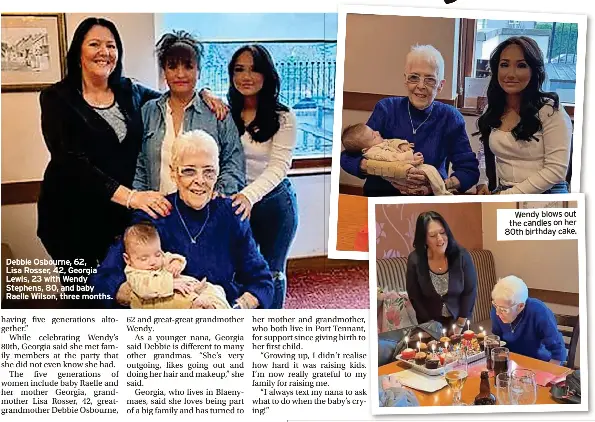 It’s a great, great, party as five generation­s celebrate together ...