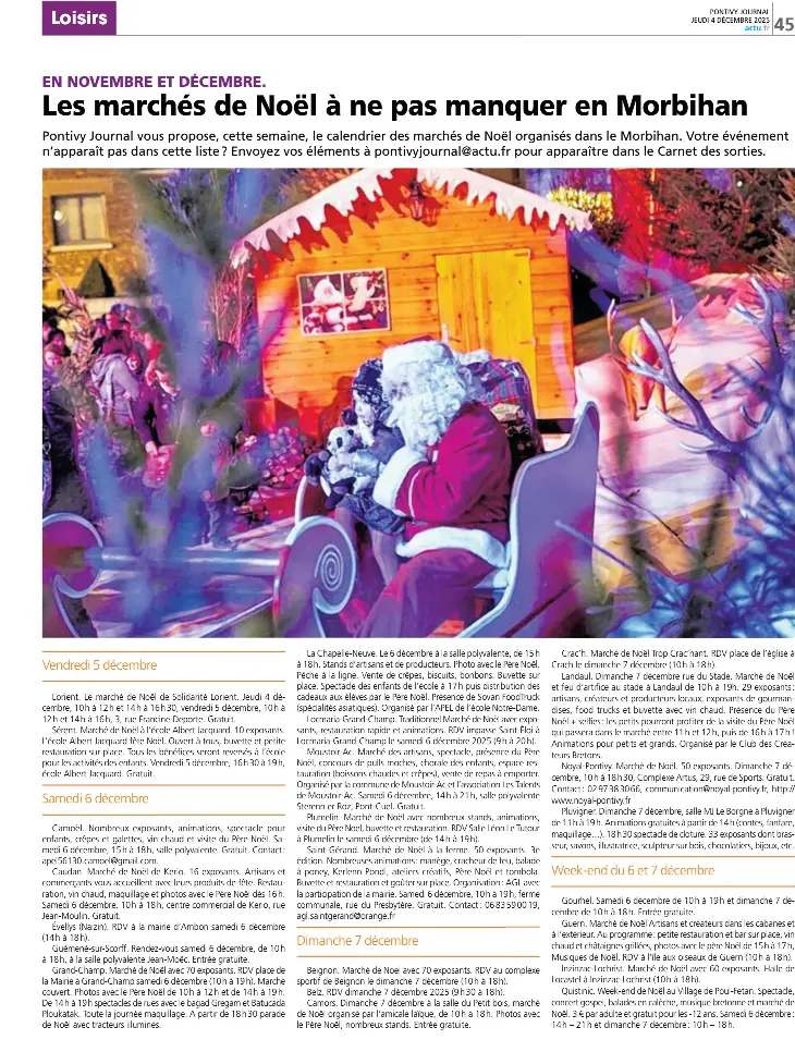 Les marchés de Noël à ne pas manquer en Morbihan - PressReader
