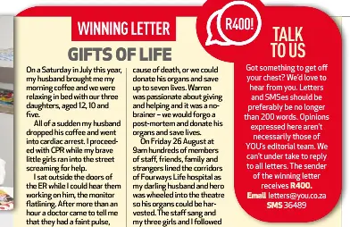 GIFTS OF LIFE - PressReader