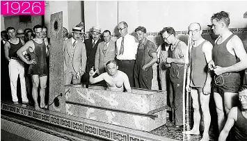 Houdini stayed submerged in a coffin for 91 minutes. - PressReader