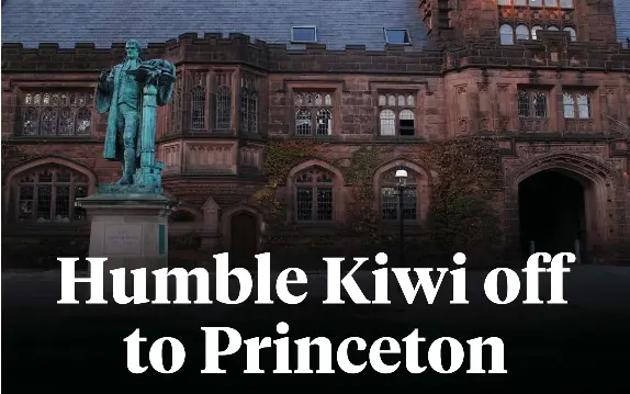 Humble Kiwi off to Princeton - PressReader