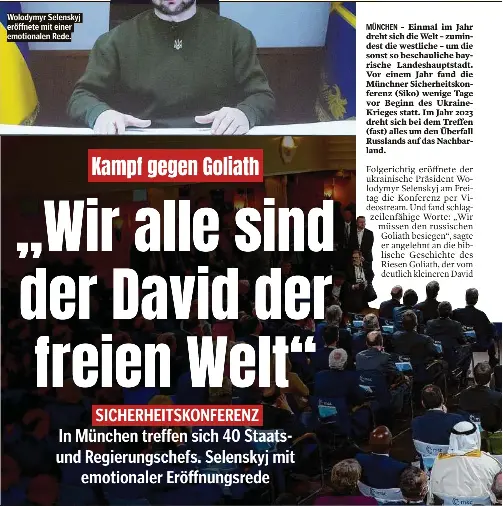 „Wir alle sind der David der freien Welt“ - PressReader