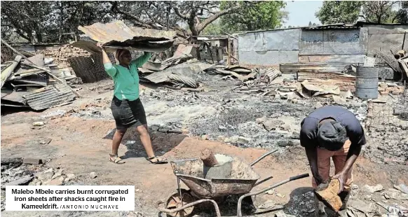 Shacks, substation and restaurant burn during Tshwane storm - PressReader