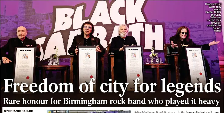 Freedom of city for legends - PressReader