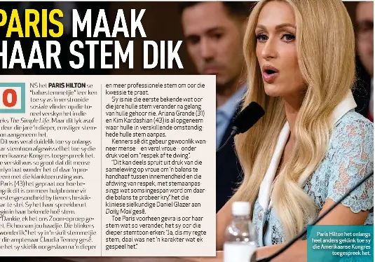 PARIS MAAK HAAR STEM DIK - PressReader