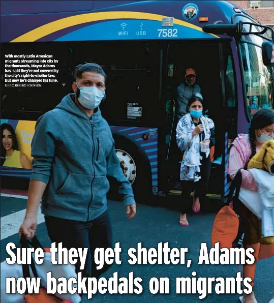 Sure they get shelter, Adams now backpedals on migrants - PressReader