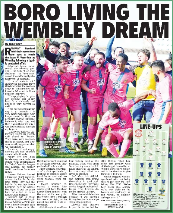 BORO LIVING THE WEMBLEY DREAM - PressReader