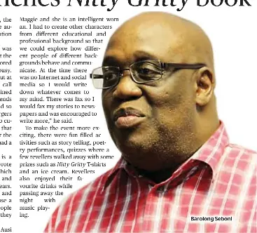 Barolong Seboni launches Nitty Gritty book - PressReader