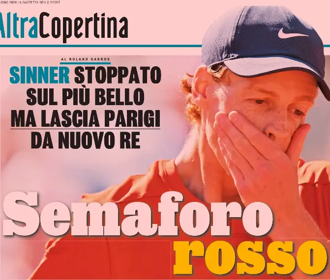 SINNER STOPPATO SUL PIÙ BELLO MA LASCIA PARIGI DA NUOVO RE - PressReader