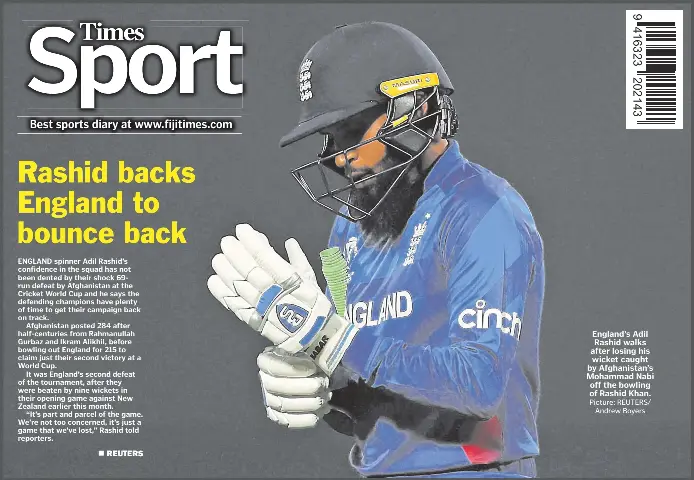 Rashid backs England to bounce back Mazey stands by Raiwalui - PressReader