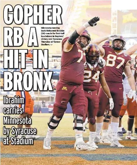 GOPHER RBA HIT IN BRONX - PressReader