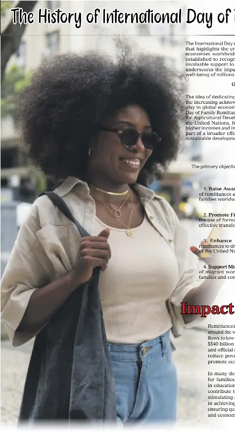 The History of Internatio­nal Day of Family Remittance­s - PressReader