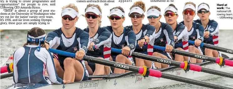 Rowing on big screen - PressReader