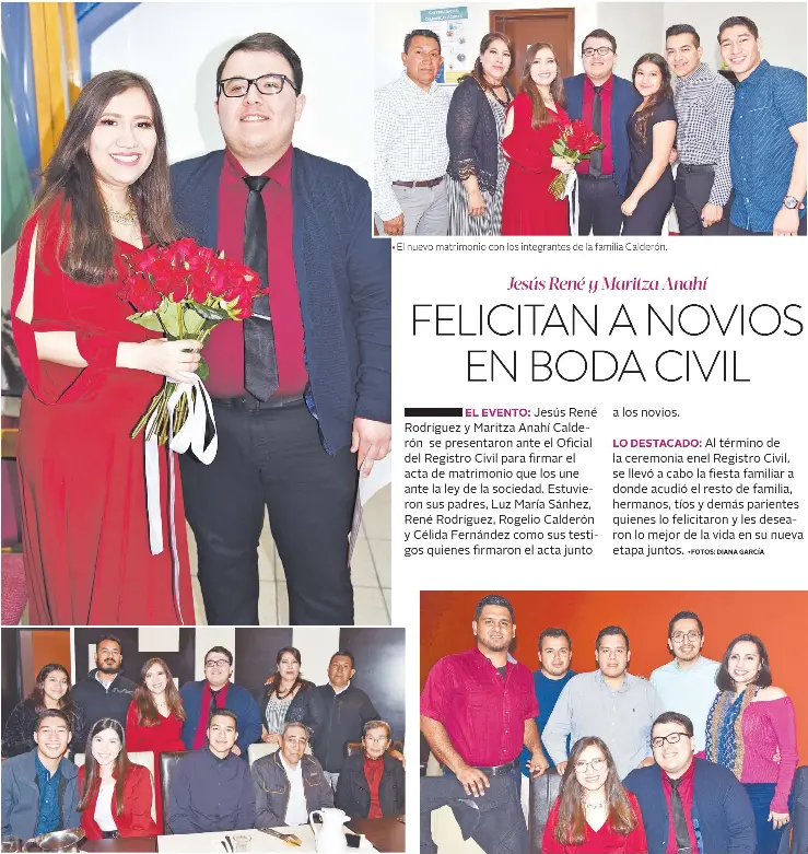 FELICITAN A NOVIOS EN BODA CIVIL - PressReader