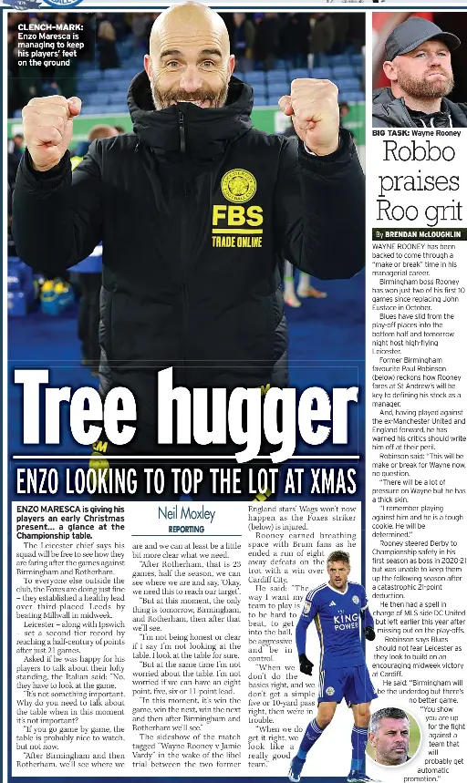 Tree hugger Robbo praises Roo grit - PressReader