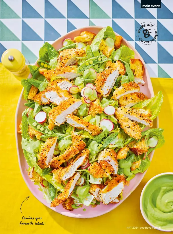 Chicken schnitzel caesar salad - PressReader