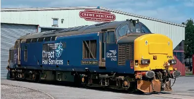 DRS Class 37 loaned to Crewe Heritage Centre - PressReader