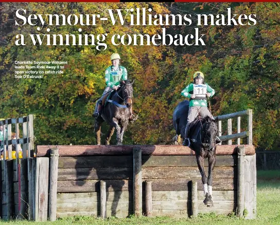 Seymour-Williams makes a winning comeback - PressReader