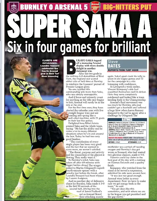 SUPER SAKA A Six in four games for brilliant - PressReader