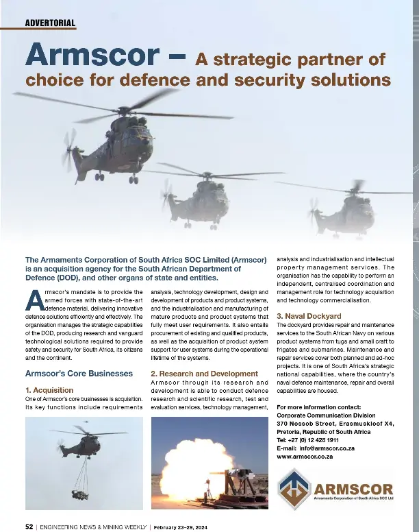 Armscor – A strategic partner of choice for defence and security ...