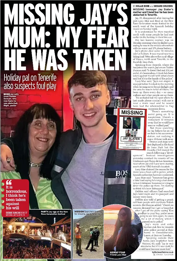 MISSING JAY’S MUM: MY FEAR HE WAS TAKEN - PressReader