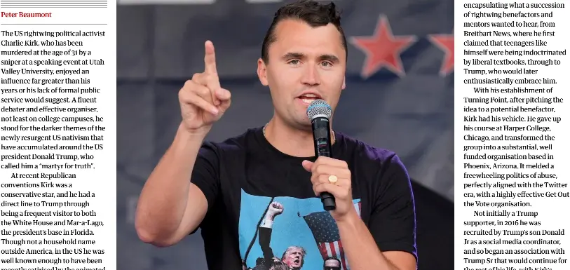 Charlie Kirk obituary - PressReader