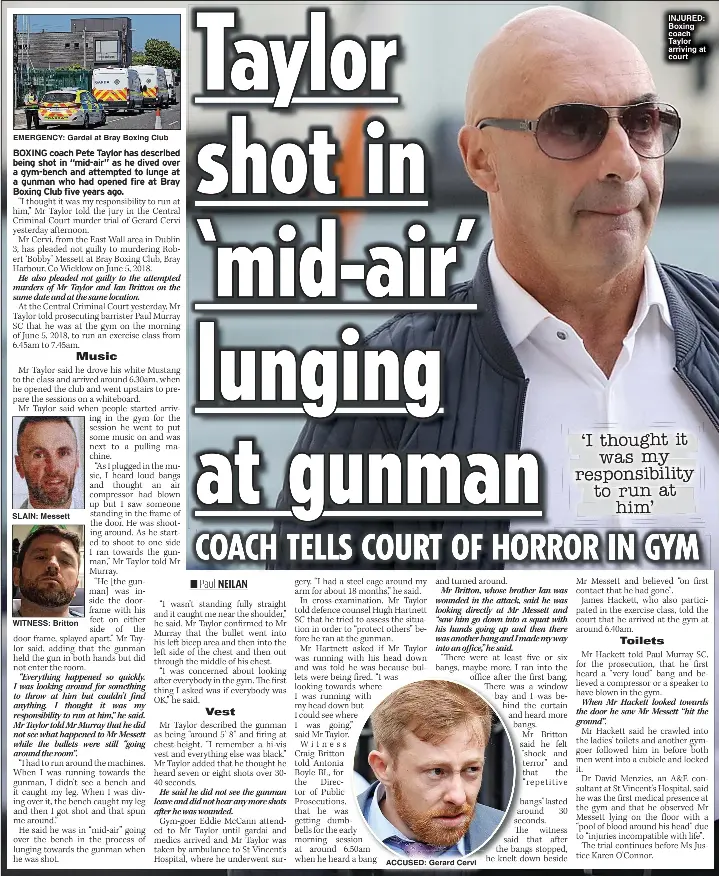 Taylor shot in ‘mid-air’ lunging at gunman - PressReader