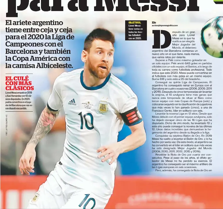 Año exigente para Messi - PressReader