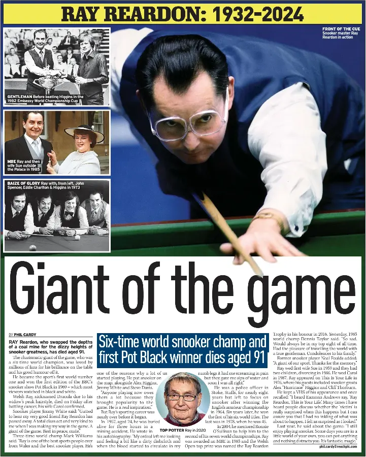 RAY REARDON: 1932-2024 - PressReader