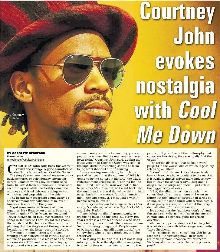 Courtney John evokes nostalgia with Cool Me Down - PressReader