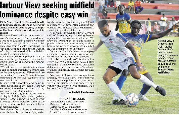 Harbour View seeking midfield dominance despite easy win - PressReader