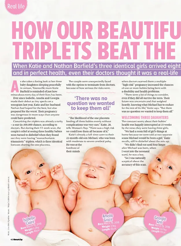 Triplets beat the odds - PressReader