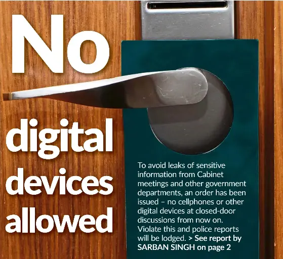 No digital devices allowed - PressReader