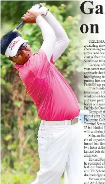 Garalde leads by 3 on eagle-spiked 64 - PressReader