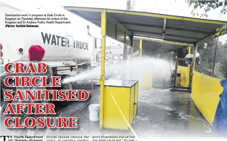 CRAB CIRCLE SANITISED AFTER CLOSURE - PressReader