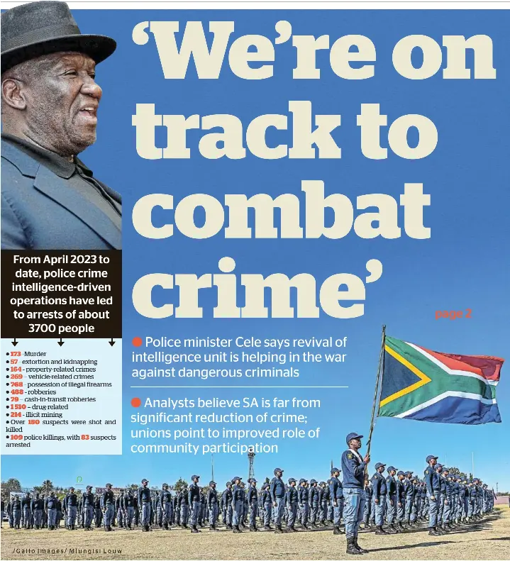 ‘We’re on track to combat crime’ - PressReader