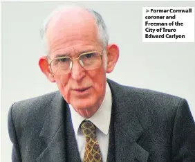 Tributes paid to county coroner and city freeman - PressReader