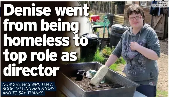 Denise went from being homeless to top role as director - PressReader