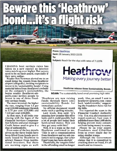 Beware this ‘Heathrow’ bond...it’s a flight risk - PressReader