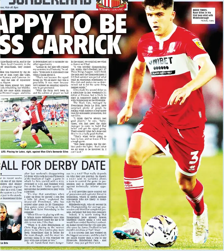 GILES IS SO HAPPY TO BE BACK WITH BOSS CARRICK - PressReader