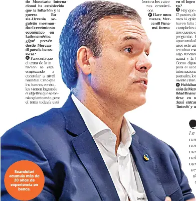 Luciano Scandolari: ‘La adquisició­n de Capital Bank es un gran ...