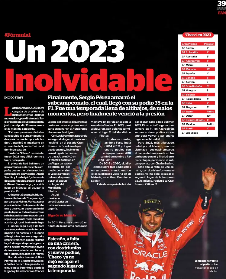 Un 2023 Inolvidabl­e - PressReader